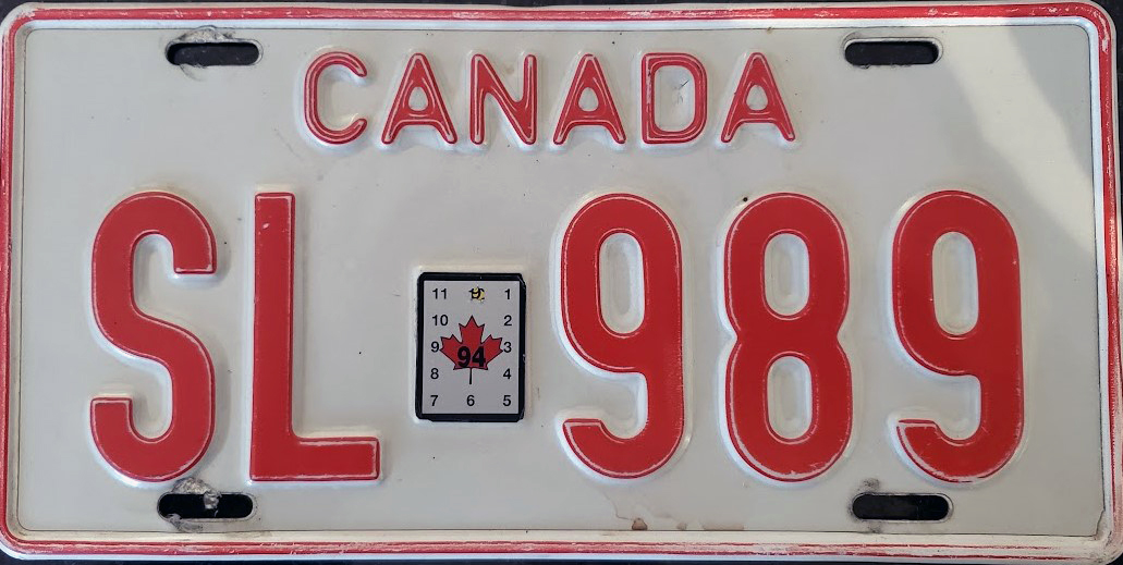 Canadian Military License Plates - POMV Plates