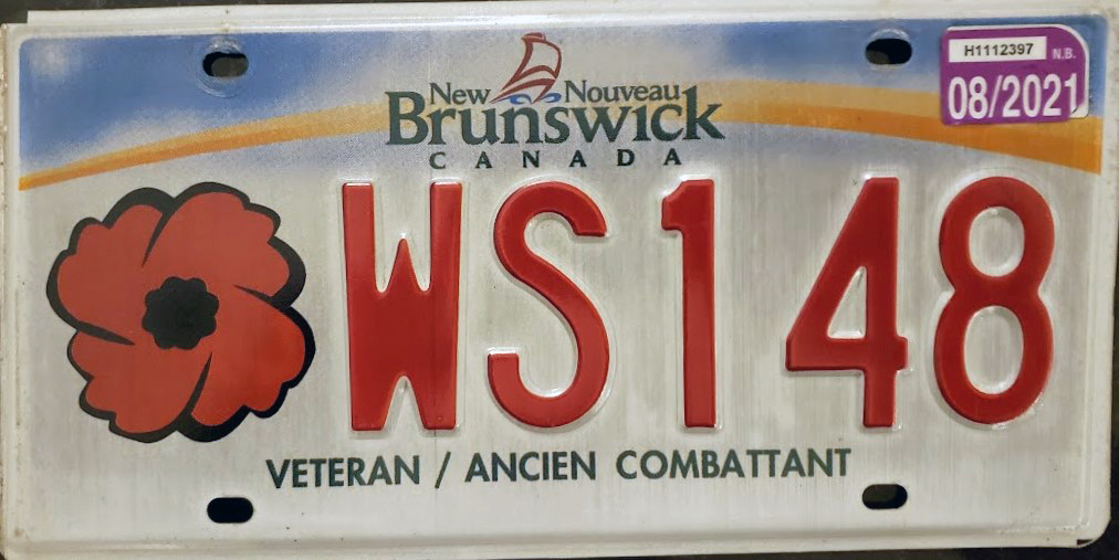 Canadian Military License Plates - Veteran Plates