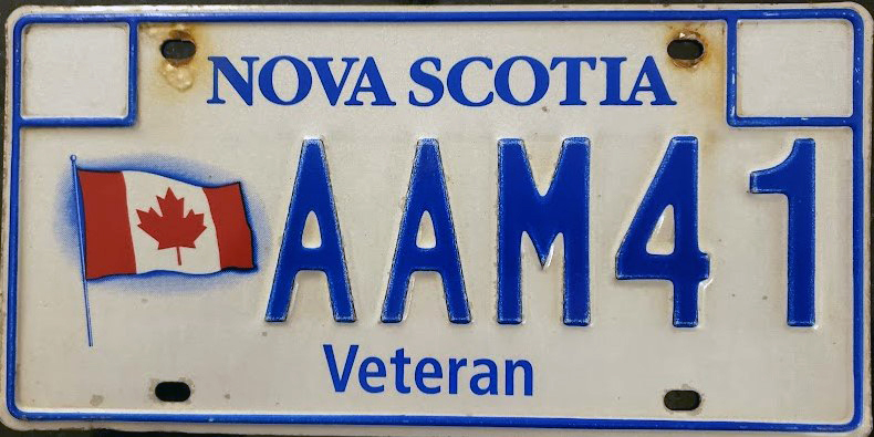 Canadian Military License Plates - Veteran Plates