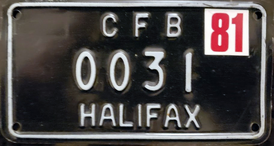 Canadian Military License Plates - Base Access Plates