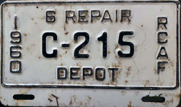 Canadian Military License Plates - Base Access Plates